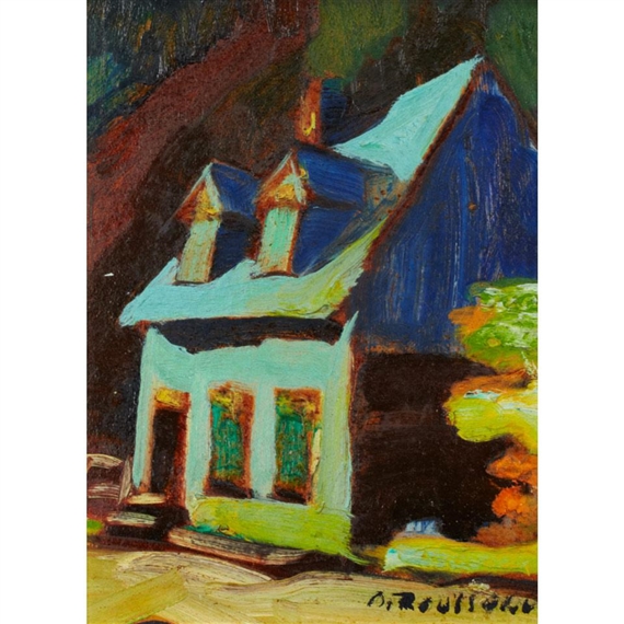 Albert Rousseau | HOUSE IN BLUE | MutualArt