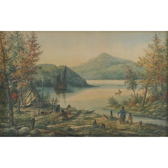 Alfred Worsley Holdstock | TRUDEAU’S LAKE, BOWINEGHERE RIVER | MutualArt