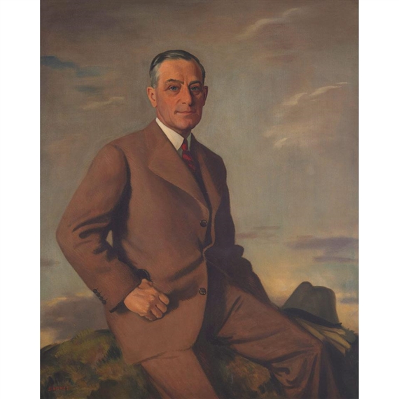 Archibald Barnes | PORTRAIT OF WARREN K. COOK | MutualArt