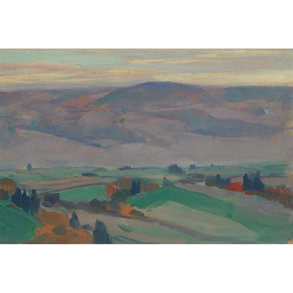 Clarence Gagnon | Autumn in charlevoix (Circa 1924) | MutualArt