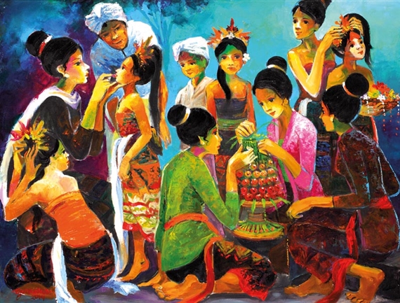Gunawan Bagea | Persiapan Pesta Adat Bali (2014) | MutualArt