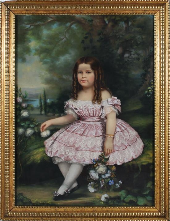 George G. Fish | PORTRAIT OF YOUNG GIRL (1859) | MutualArt