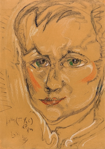 Stanislaw Ignacy Witkiewicz | Male portrait (1938) | MutualArt