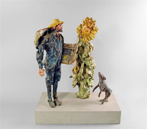 John Wragg | Vincent Van Gogh, Dog and Sunflower | MutualArt