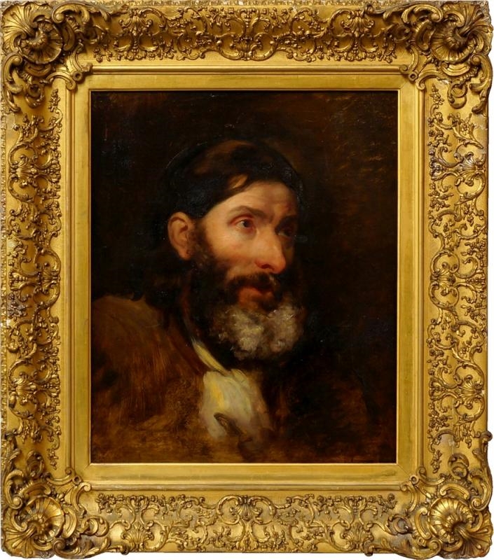 William Etty | Portrait of a bearded man turned to the right | MutualArt
