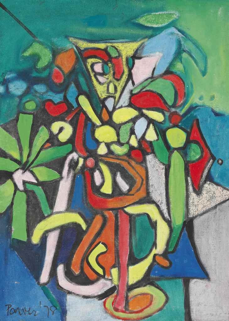 Ahmed Parvez | Untitled (Abstract) (1977) | MutualArt