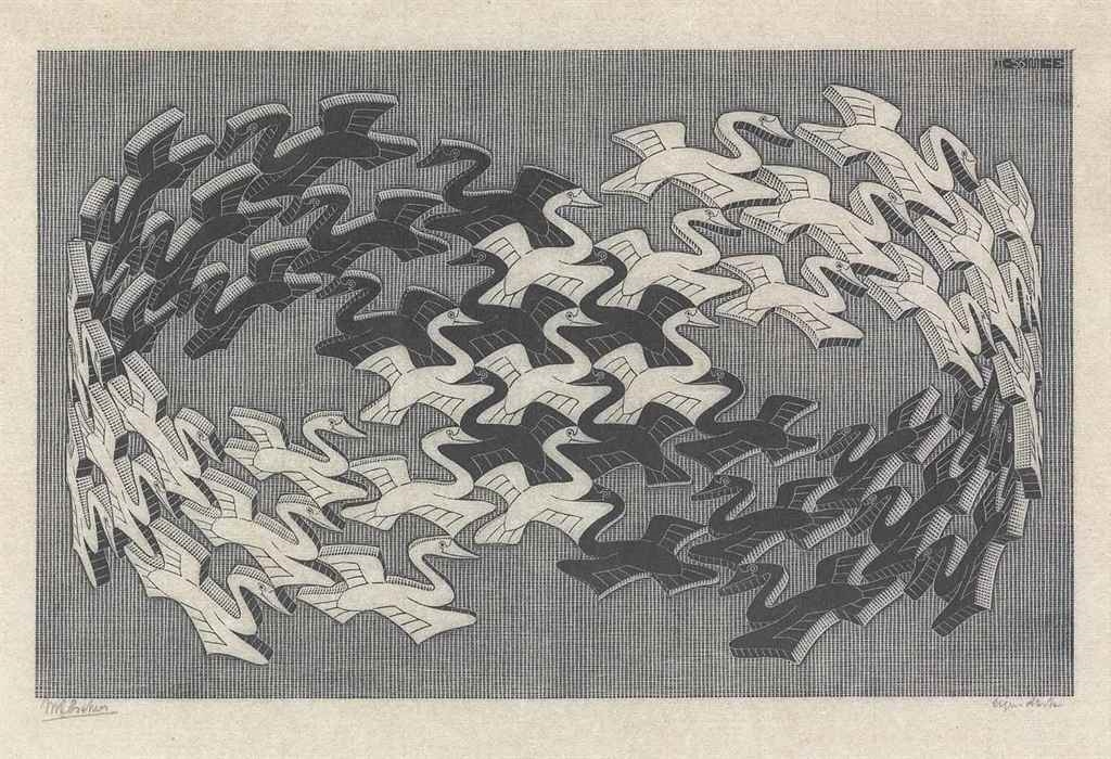 Maurits Cornelis Escher | Concentric Rinds (1953) | MutualArt
