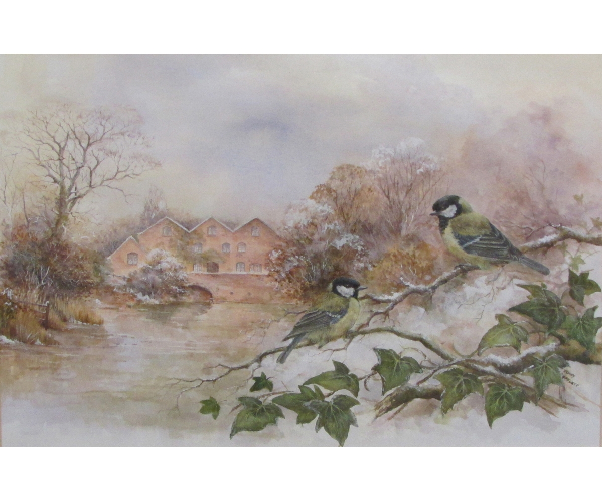 Jenny Haylett | Great Tits Bawburgh Mill | MutualArt