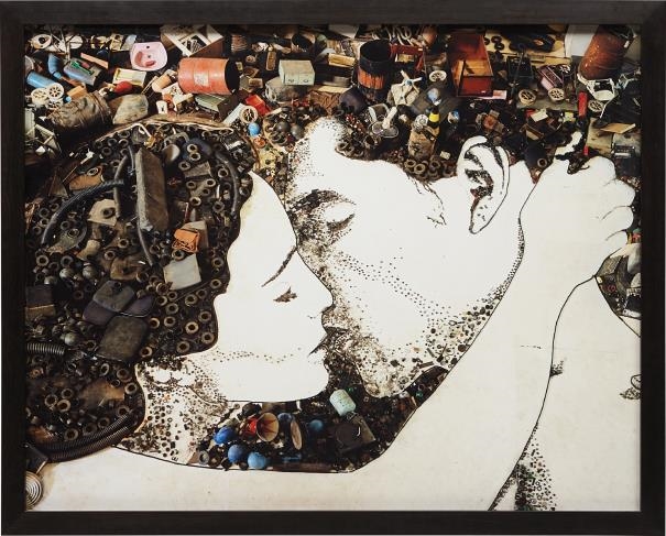 Vik Muniz | The Kiss (from Pictures of Junk) (2010) | MutualArt