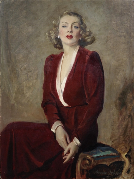 Cowan Dobson | Portrait of Mrs Bingham-Powell (1945) | MutualArt
