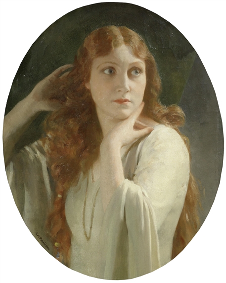 Thomas Martine Ronaldson | Portrait of Fay Compton as Ophelia | MutualArt