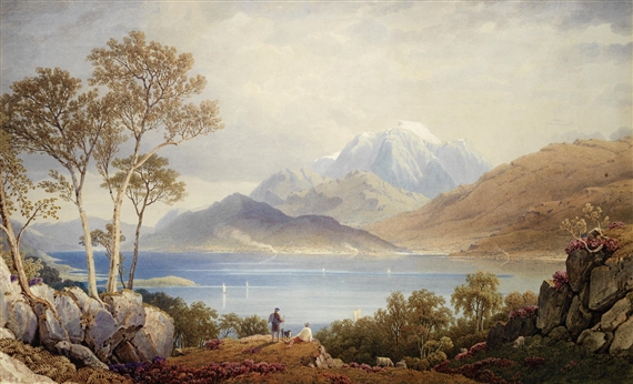 George Fennel Robson | A view of Ben Nevis from across Loch Eil | MutualArt