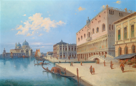 L. Bertini | Venice - View of Santa Maria della Salute | MutualArt