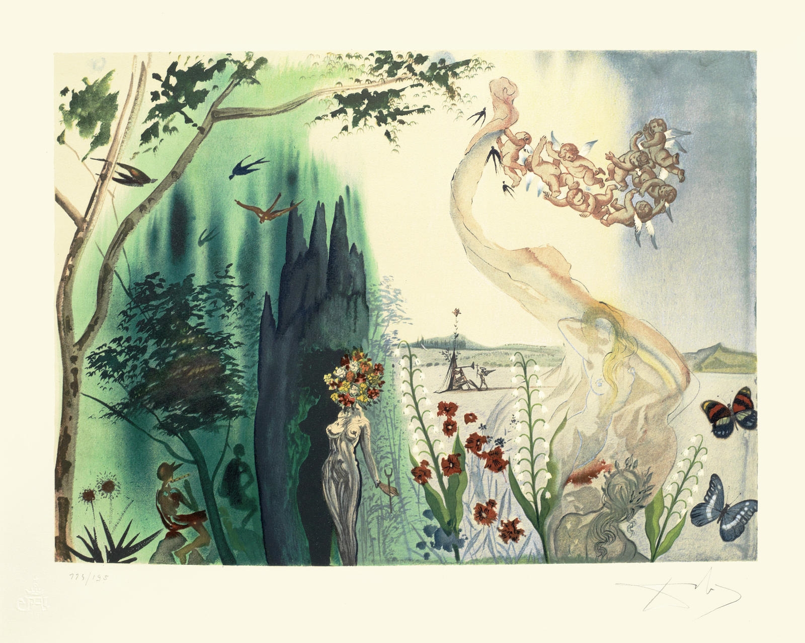 Salvador Dalí | Spring, from The Four Seasons (1972) | MutualArt