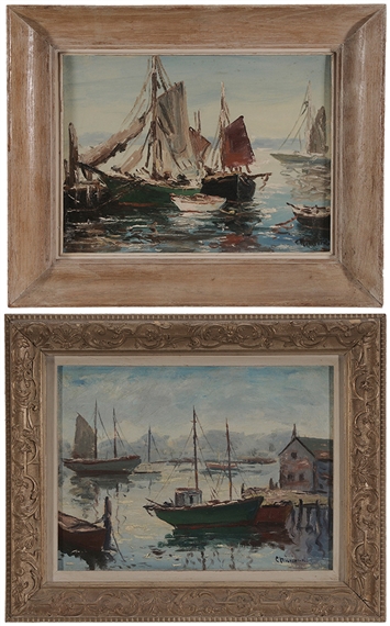 Cesare Ricciardi | Two Harbor Views | MutualArt