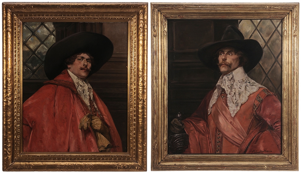 Alex de Andreis | Portrait of a Cavalier Holding a Gun in a Doorway ...