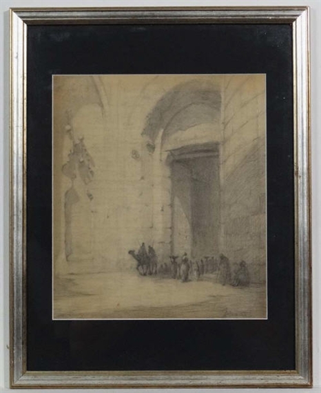 Joseph Bonello | Bedouin and figures with camels, Cairo | MutualArt