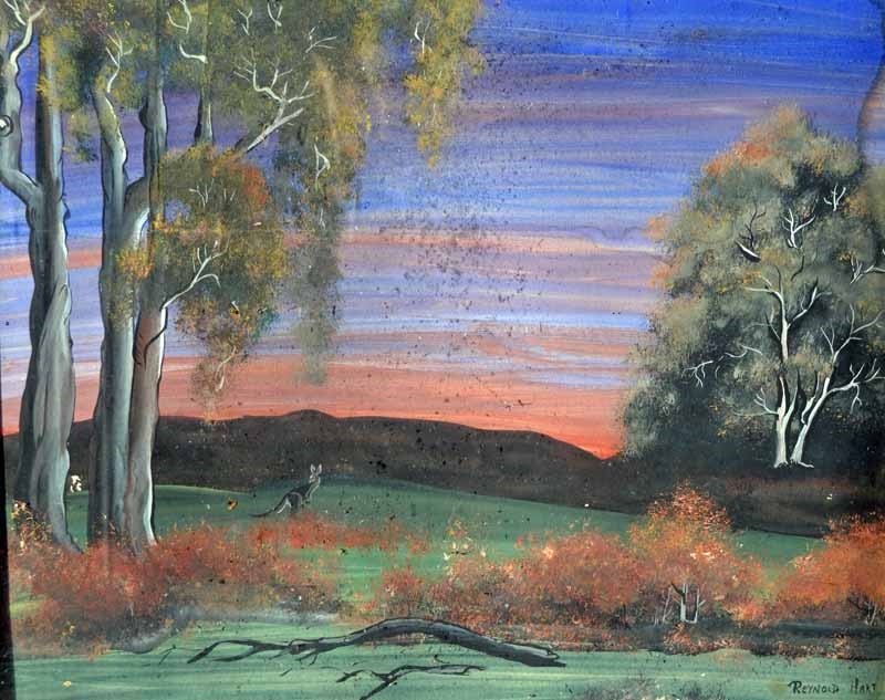 Reynold Hart | Landscape with Kangaroo | MutualArt