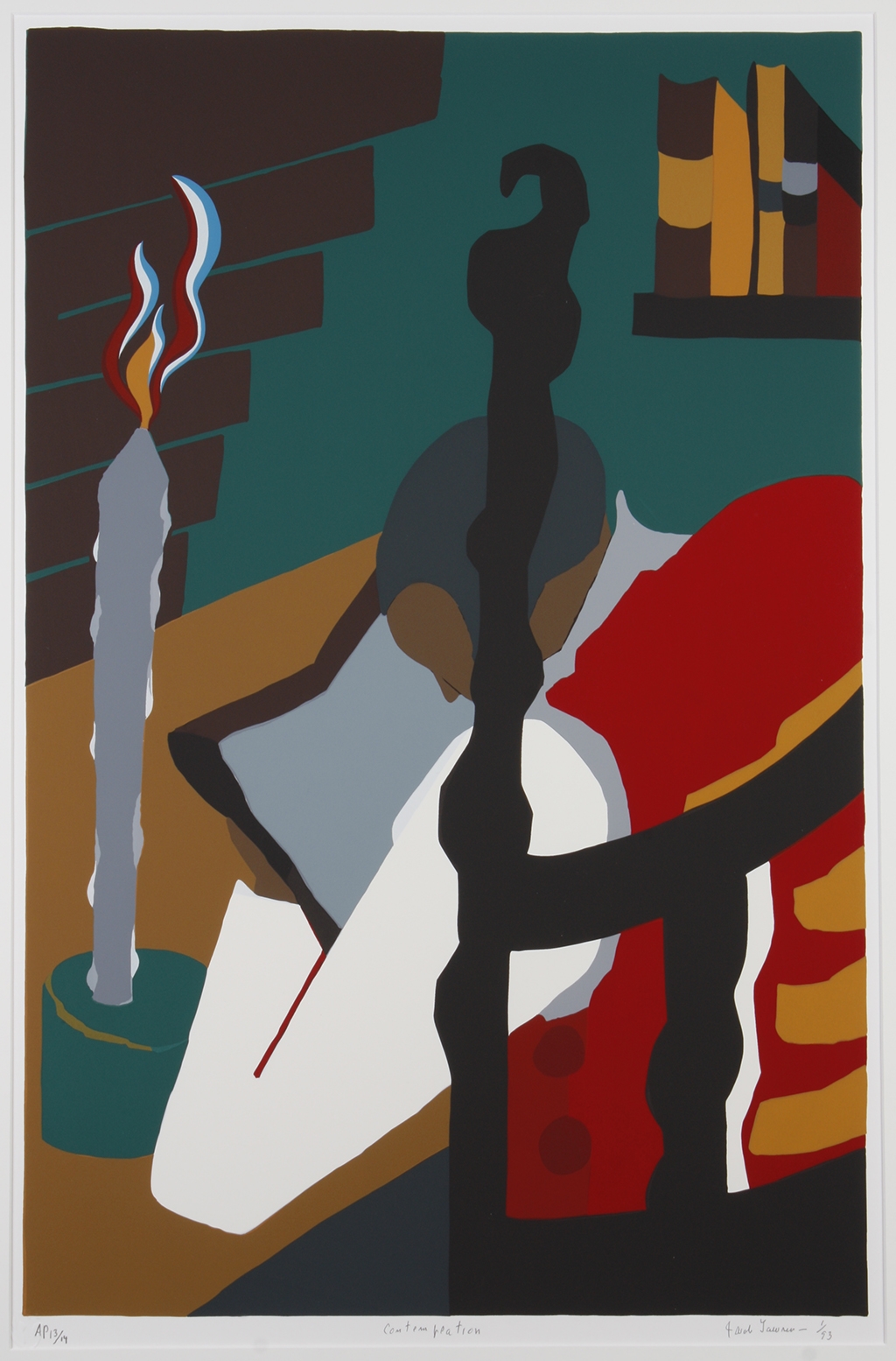 Jacob Lawrence | The Builders (The Family) (1974) | MutualArt