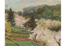 Ikuma Arishima | Kamakura Mountain Cherry blossoms | MutualArt