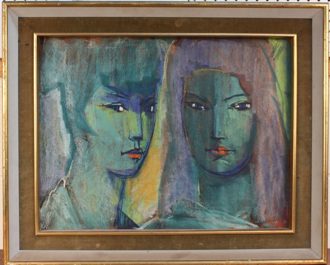 Maurice Mann | Study of Two Heads (20th Century) | MutualArt