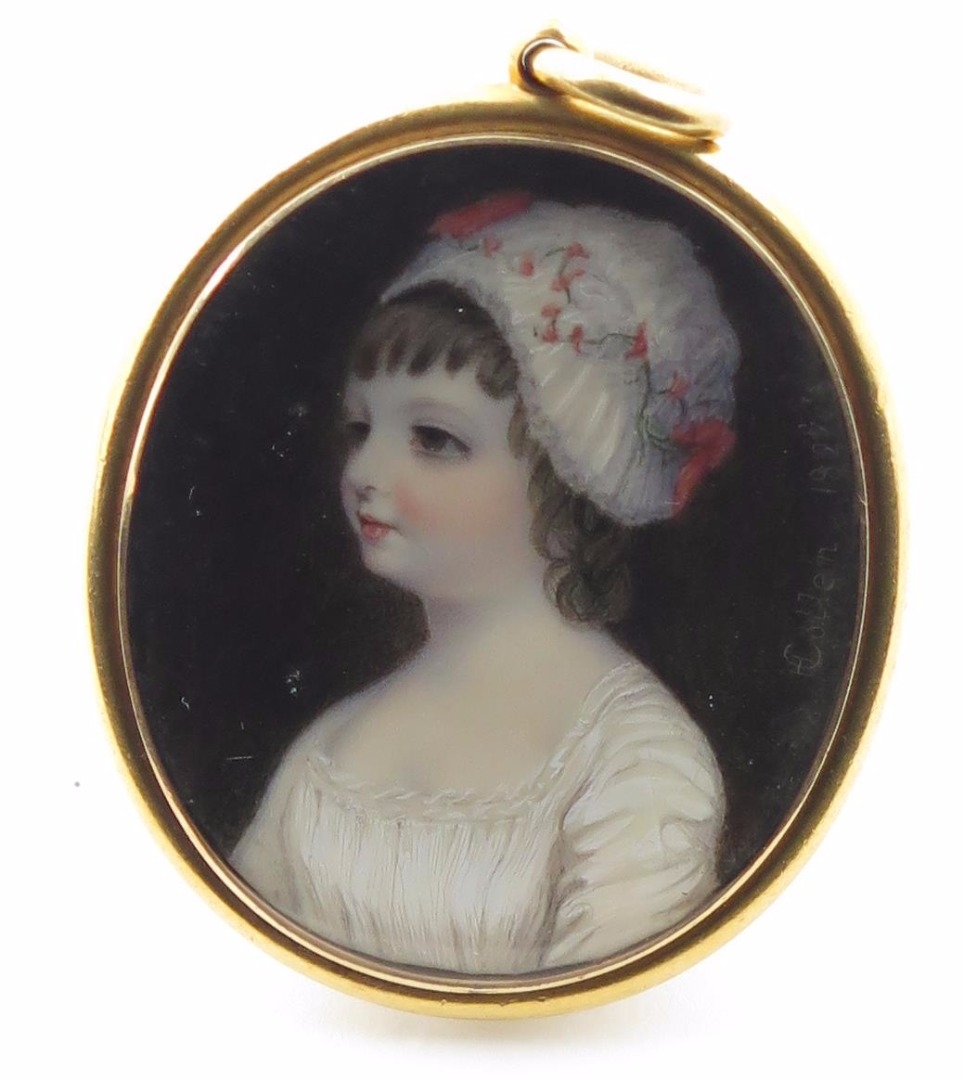 Henry Collen | Miniature Portrait of a Lady (1832) | MutualArt