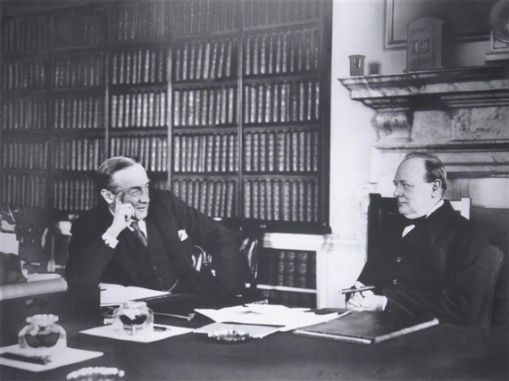 Unknown | A large photograph of Winston Churchill and Stanley Baldwin ...