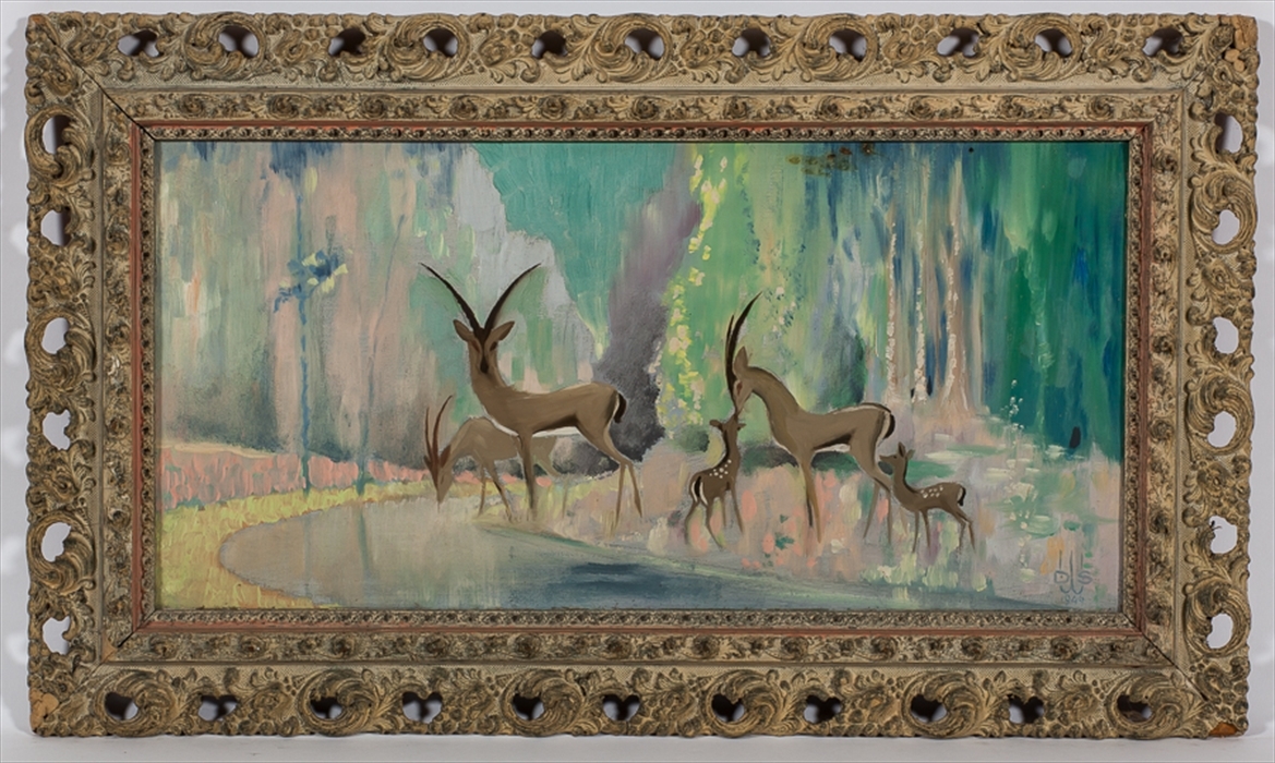 David Stratton Watt | DOES DRINKING BY THE STREAM (1949) | MutualArt