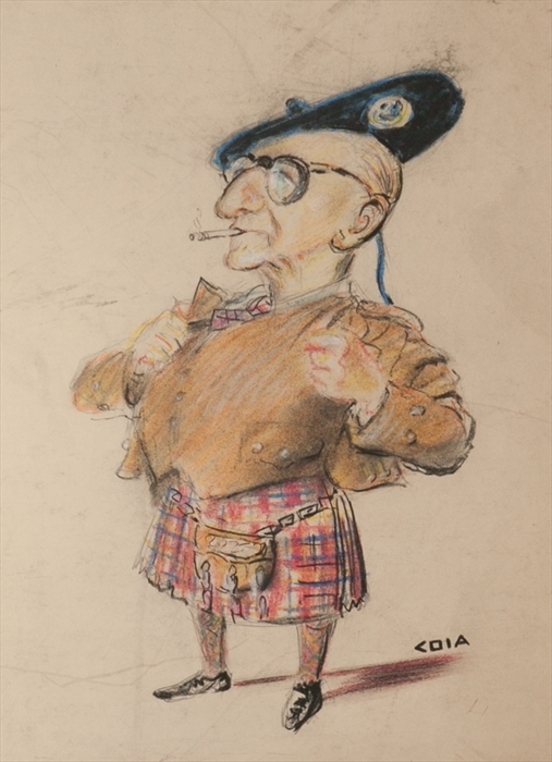 Emilio Coia | SCOTTISH CARICATURE | MutualArt