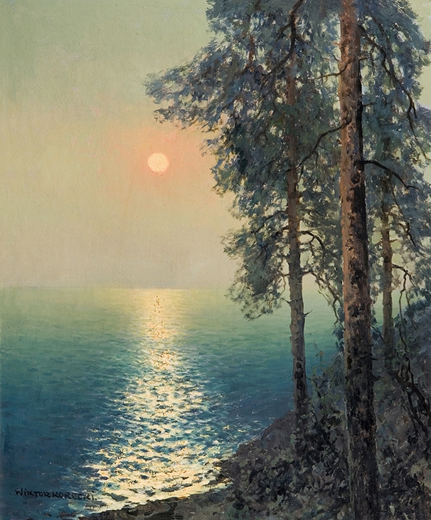 Wiktor Korecki | Moonlight over the Waters | MutualArt