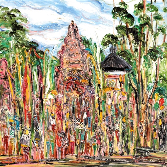 Iwan Sulistyo | Pink Temple (Odalan) (2006) | MutualArt