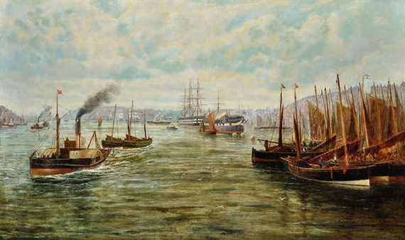 Bernard Benedict Hemy | HMS WELLESLEY AND OTHER SHIPPING IN NORTH ...