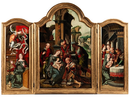 Master of the Prodigal Son | FLEMISH TRIPTYCH | MutualArt