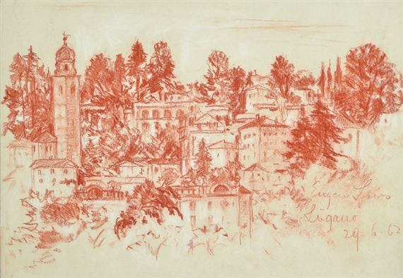 Eugen Spiro | View of Lugano | MutualArt