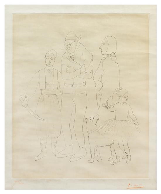 Pablo Picasso | Famille de Saltimbanques (Circa 1950) | MutualArt