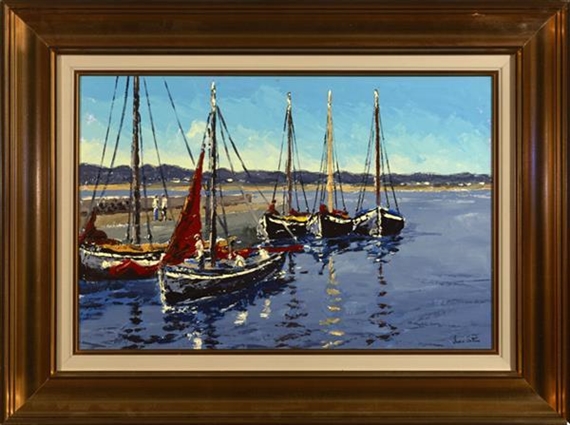 Ivan Sutton | Galway Hookers Berthed at Carraroe Pier, County Galway ...