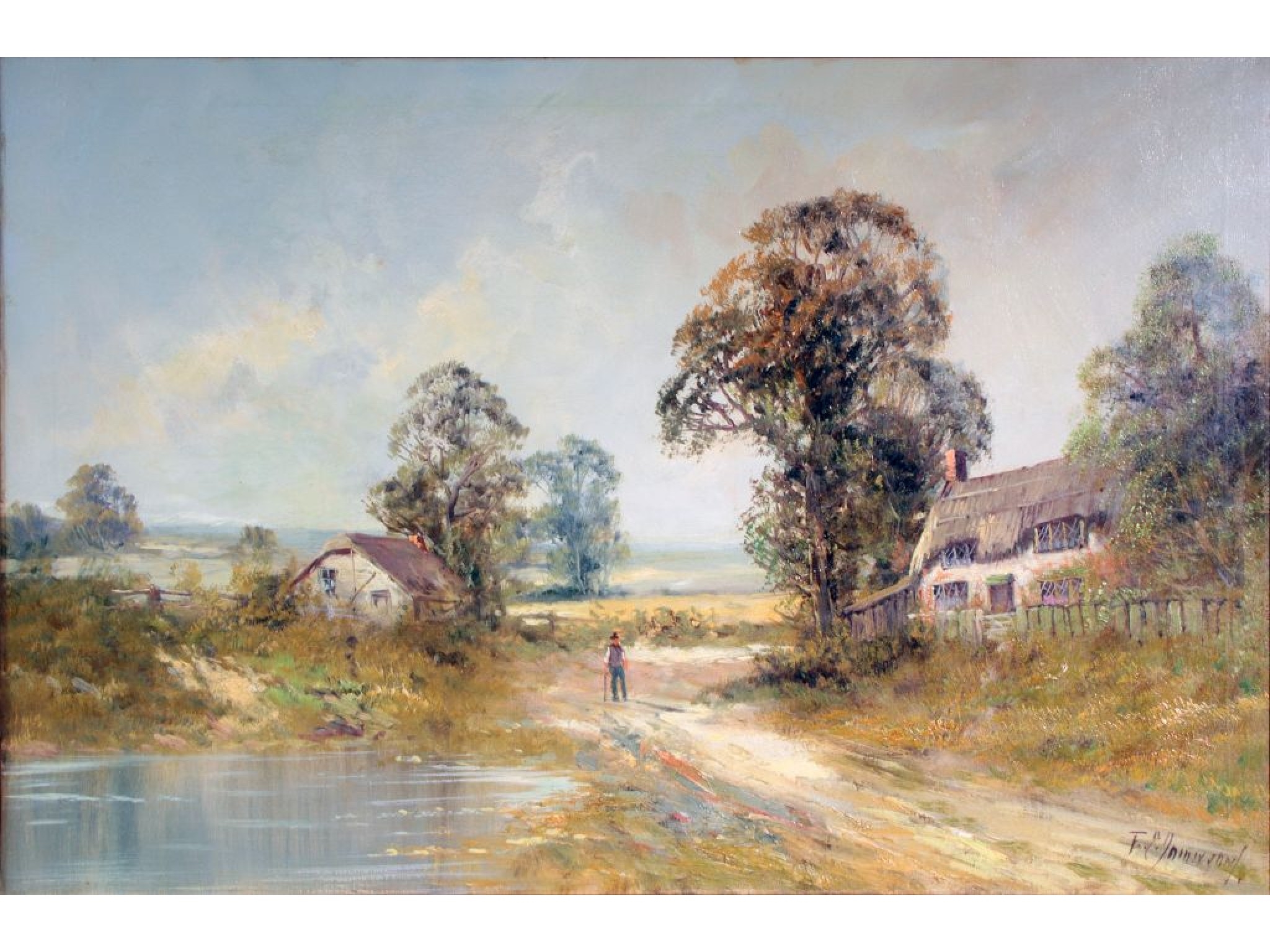 Francis E. Jamieson | Figures unloading a catch from anchored boats at ...