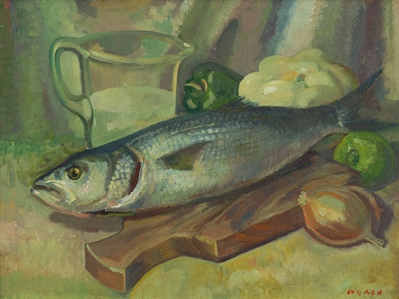 Arthur Murch | Still Life with Fish | MutualArt