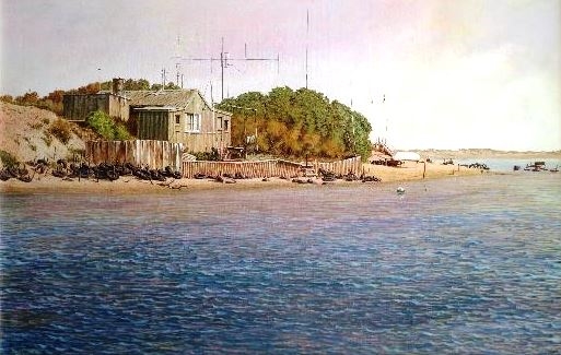 Alfred H. Engel | Untitled (Waterfront with Tyres) | MutualArt