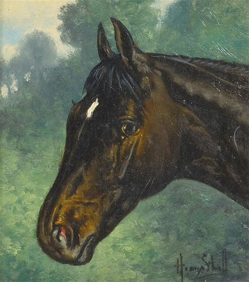 Henry Stull | Horse in a Stall | MutualArt