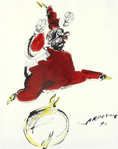 Ardeshir Mohassess | Hajji Firouz (1995) | MutualArt