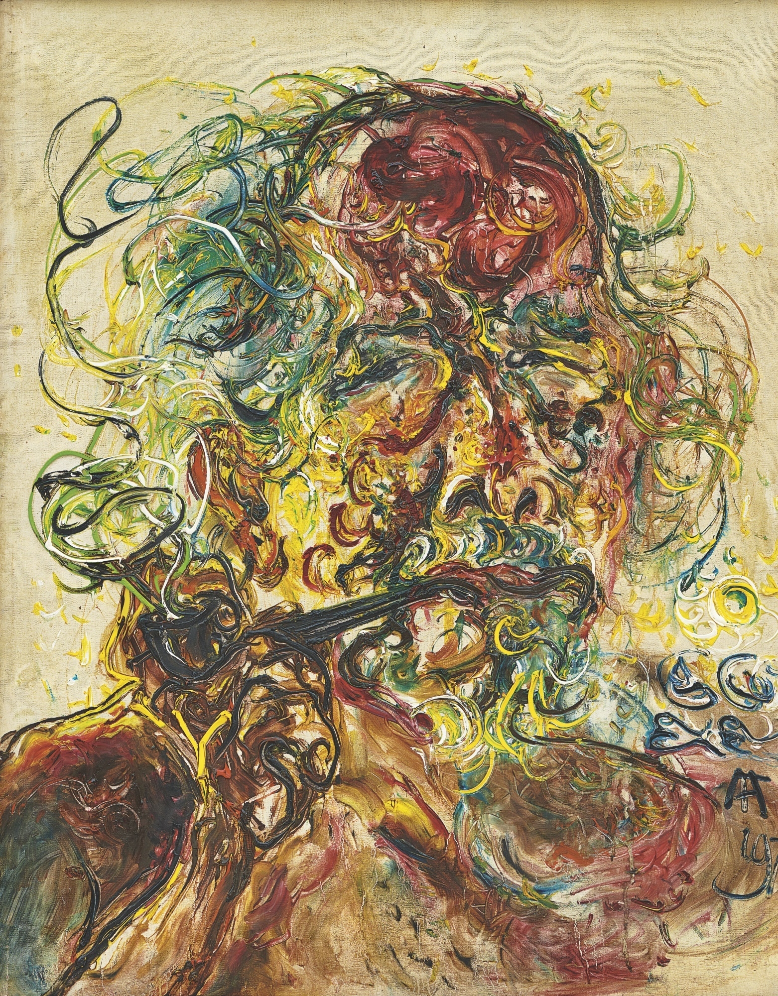 Affandi | Self Portrait (1975) | MutualArt