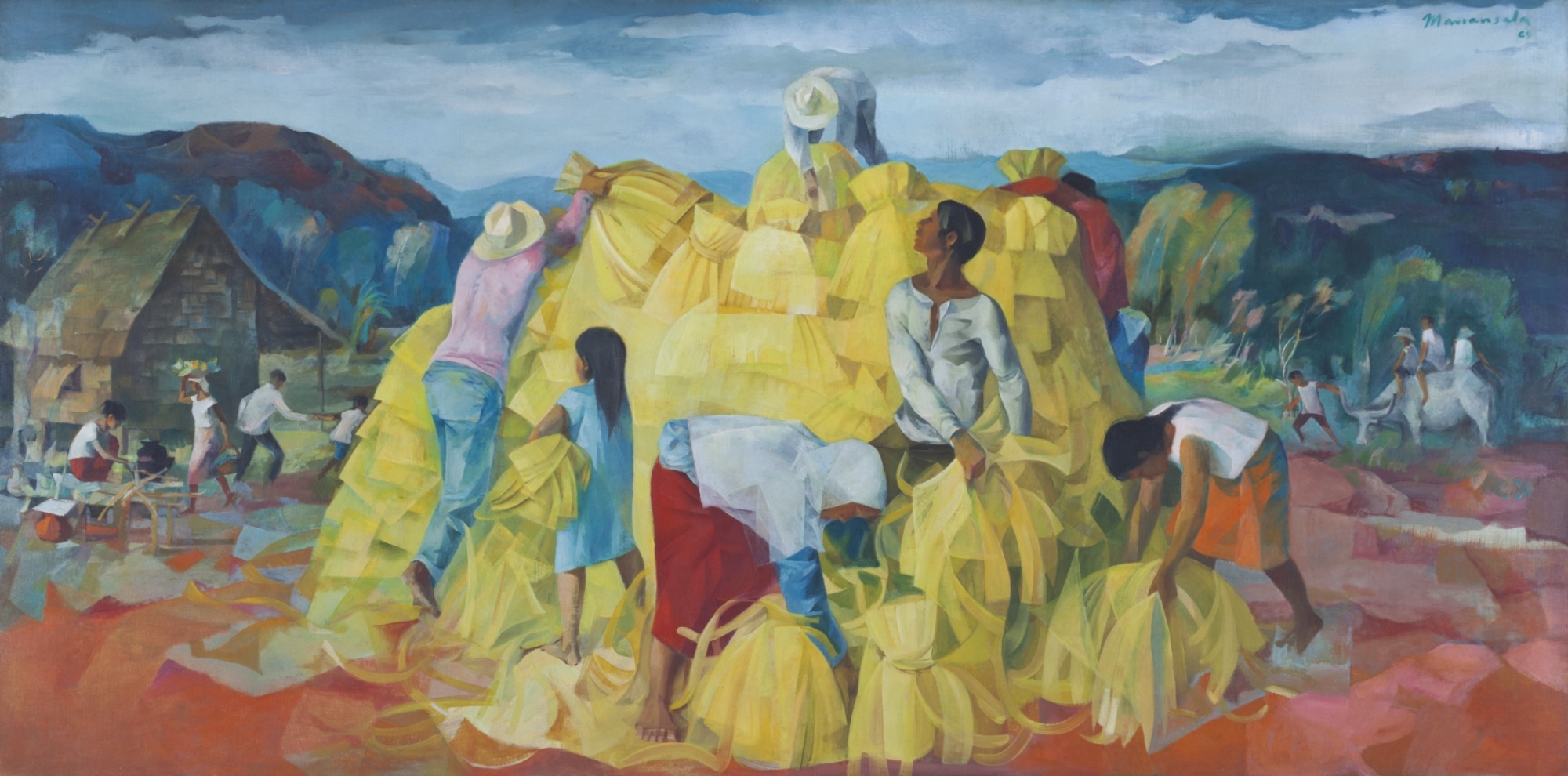 Vicente Manansala | GOLDEN HARVEST (1969) | MutualArt
