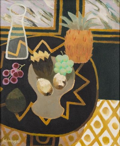 Mary Fedden | The Black Table (1975) | MutualArt