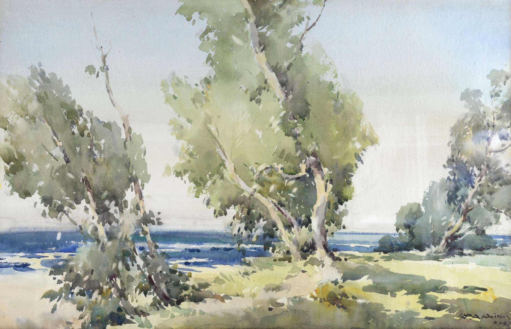 William Arthur Watkins | The Black Mill; The Windswept Coast | MutualArt