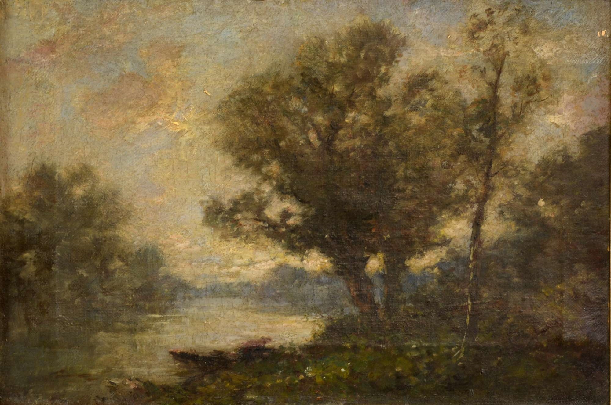 Jean Baptiste Camille Corot | A Fontainebleau Forest | MutualArt