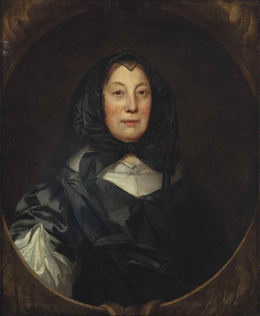 Robert Walker | Portrait of Elizabeth Cromwell, Half-Length, in a Black ...