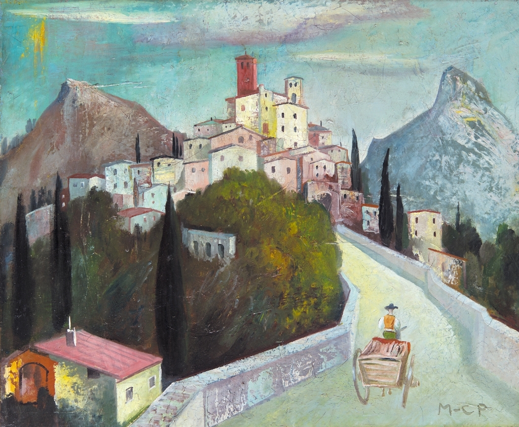 C. Pál Molnár | Italian town in the mountains | MutualArt