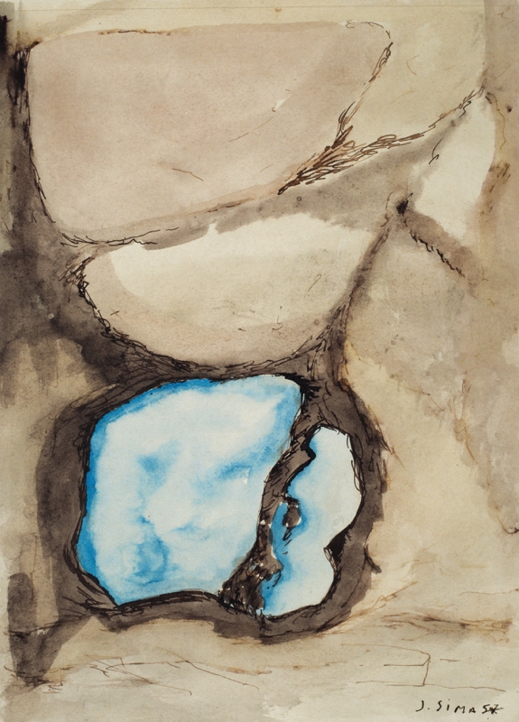 Josef Sima | Landscape (1956) | MutualArt