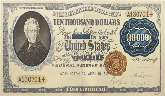 Robert Dowd | Ten Thousand Dollar Bill | MutualArt